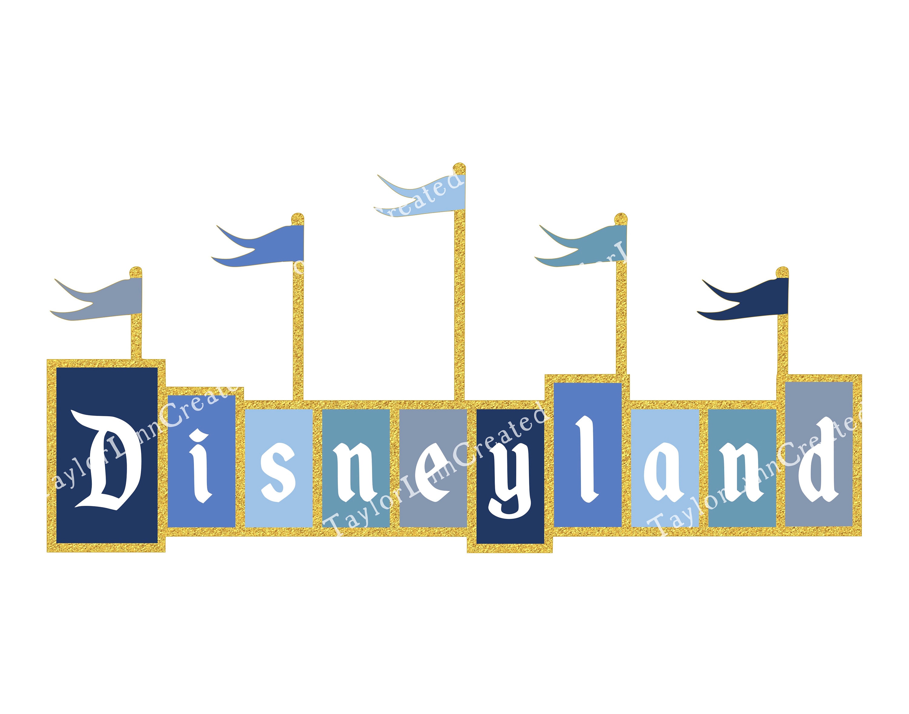 Layered SVG and Disneyland Sign Printable Bundle - Etsy