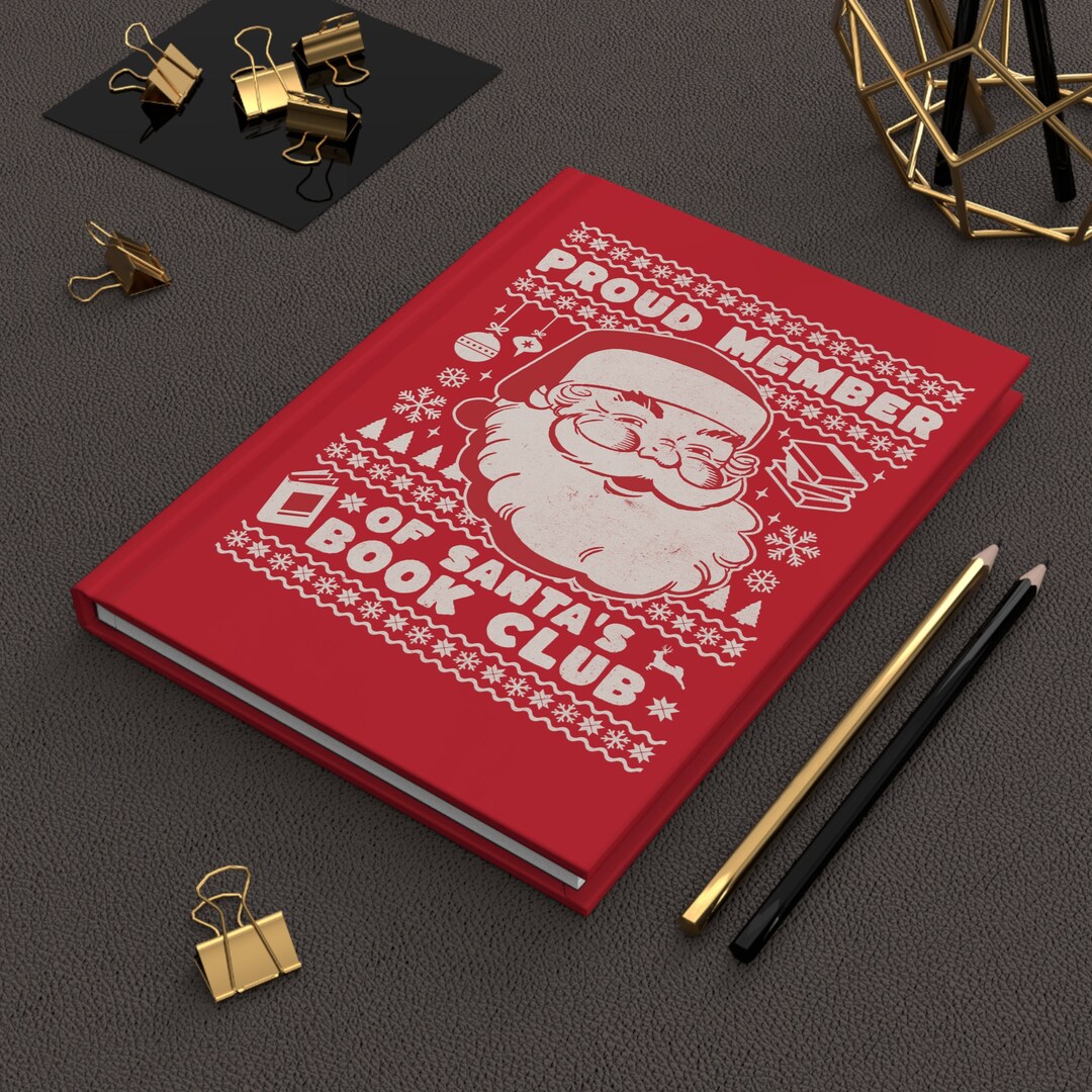 Christmas Journal, Book Club Notebook, Hardcover Journal Matte - Etsy