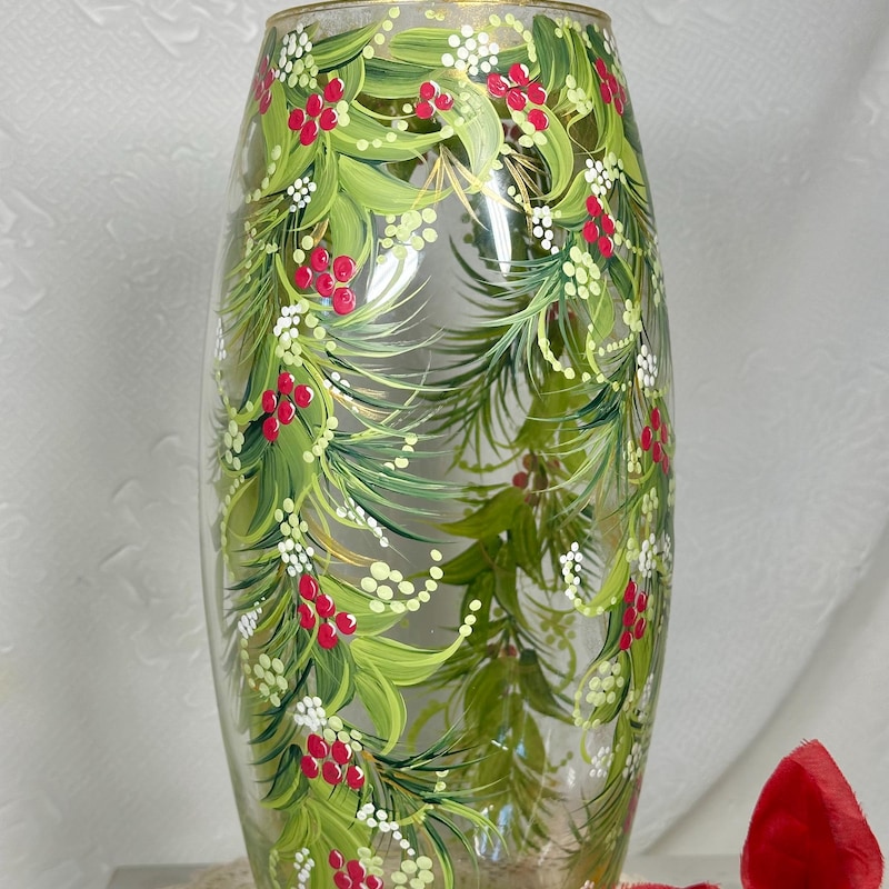 Christmas Vase - Etsy