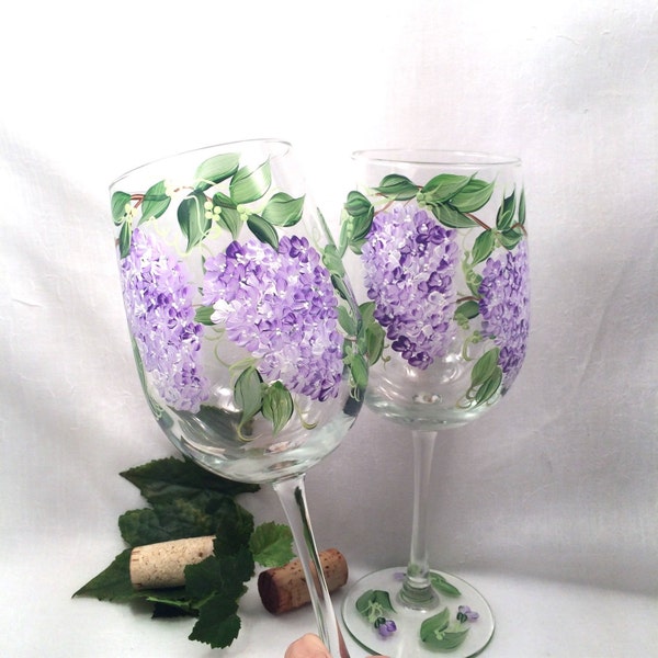 Pretty Wine Glasses - Etsy