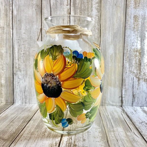 Sunflower Vase - Etsy