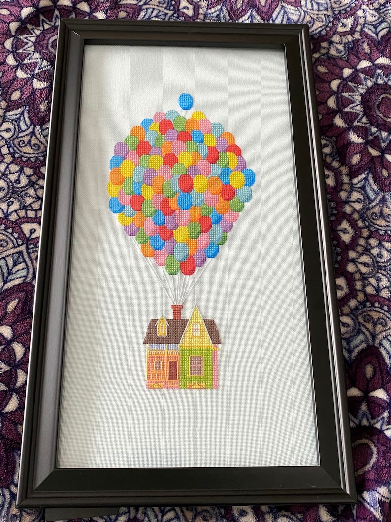 PATTERN - Balloon House - Up! Inspired Cross Stitch Pattern Download - Etsy