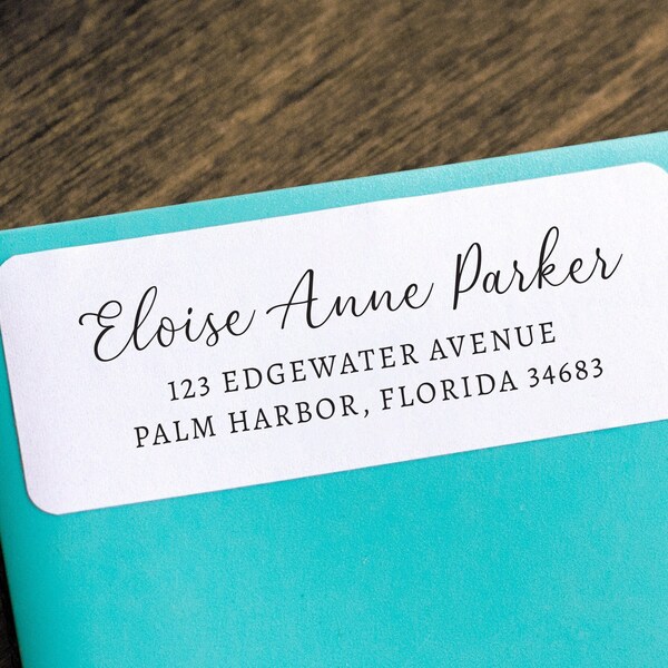 Clear Return Address Labels - Etsy