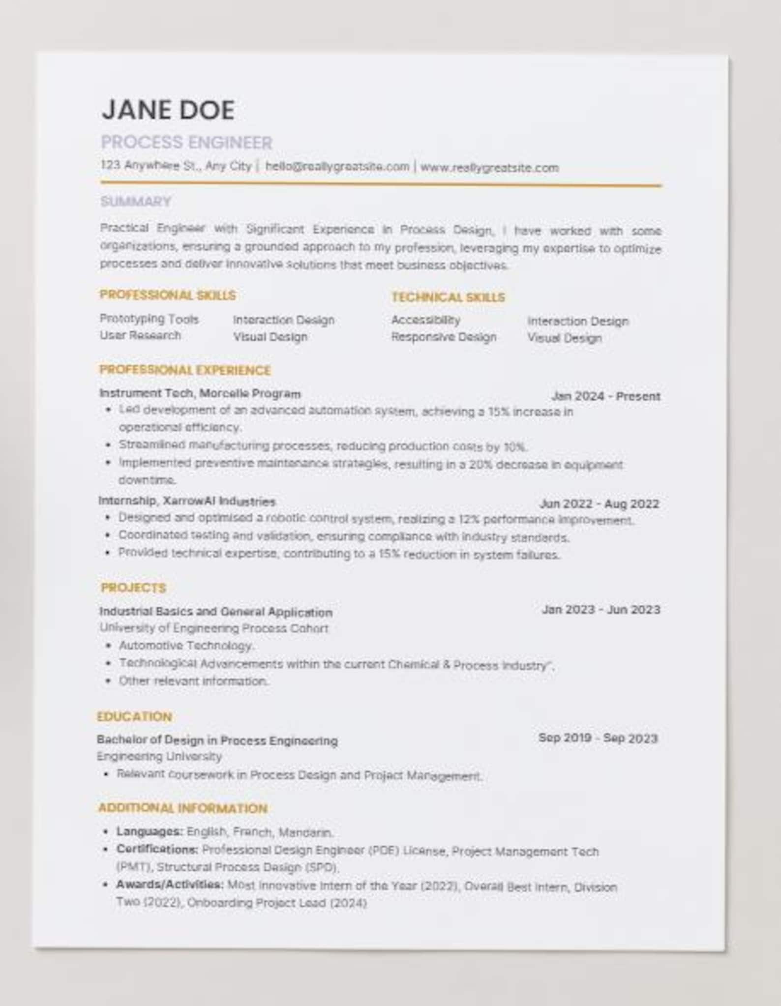 Ats-friendly Resume Template | Professional Minimalist CV (digital ...