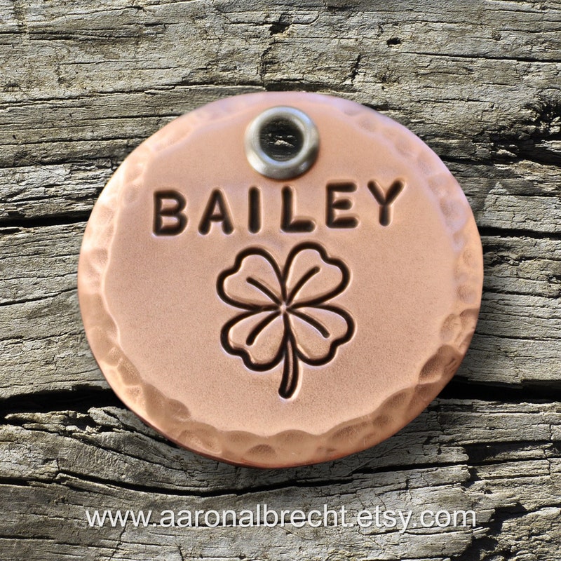 Clover Dog Tag - Etsy