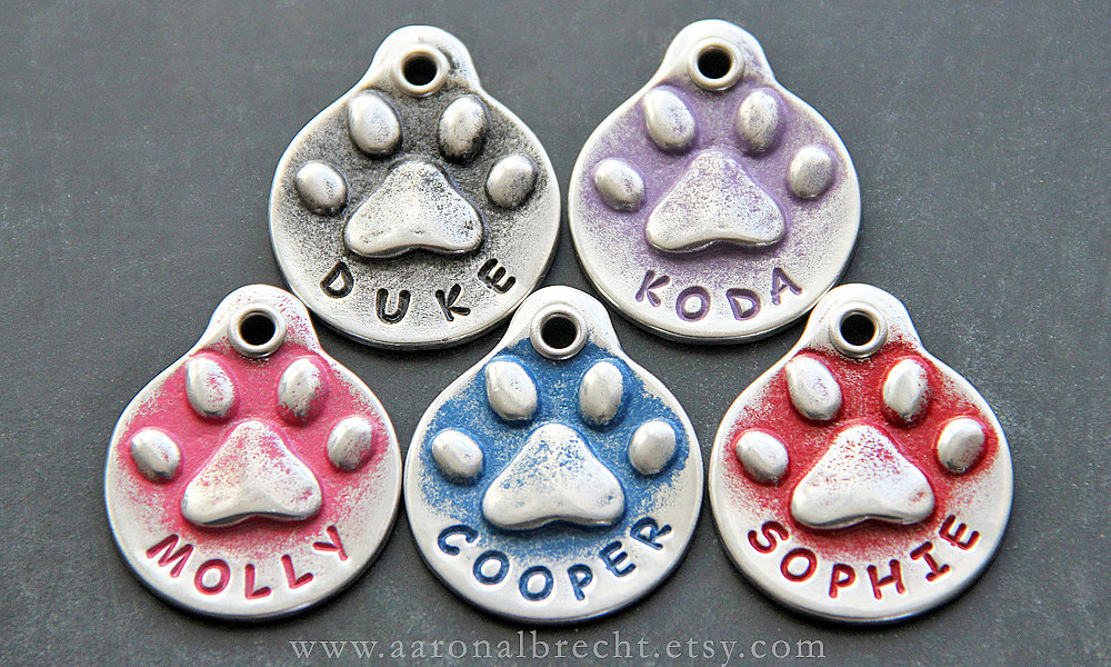 Dog Tags for Dogs Personalized Dog Tag Unique Dog ID Tag | Etsy