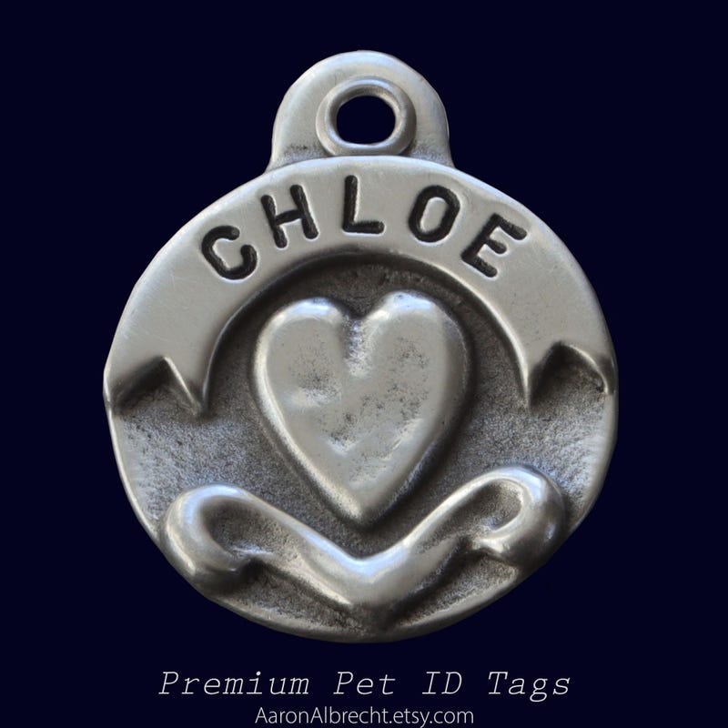 Heart Dog Tag - Etsy