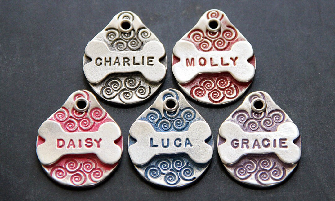 Unique Dog ID Tag Custom Bone Dog Tag Personalized Gift for Dog - Etsy