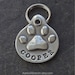 Handmade Pewter Paw Print Dog Tag: Personalized Pet ID - Etsy