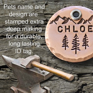 Dog Tags for Dogs Personalized, Pet ID Tag, Nature, Mountains, Trees - Etsy