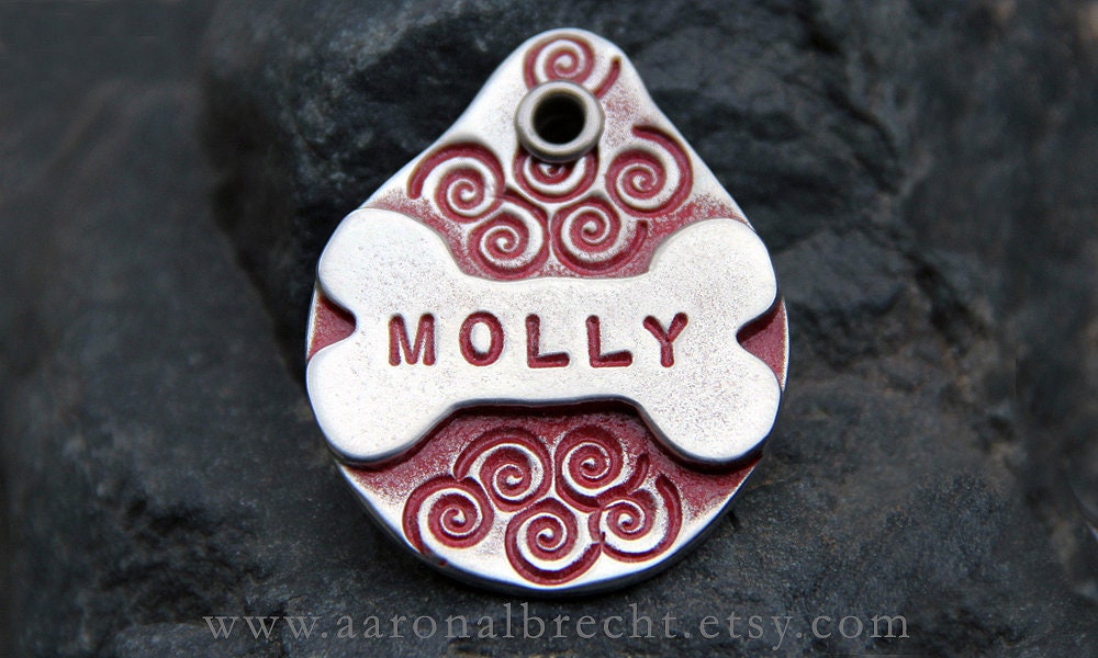 Custom Metal Bone Dog Name Tag Dog Tags for Dogs Personalized | Etsy UK