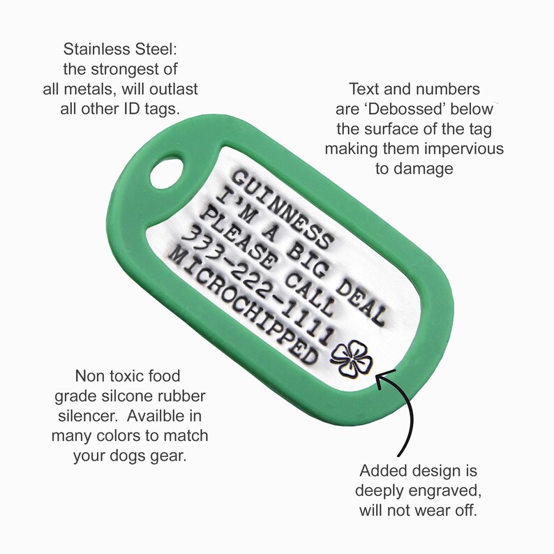 Custom Dog Tag Stainless Steel ID Tag Dog Tags for Dogs - Etsy