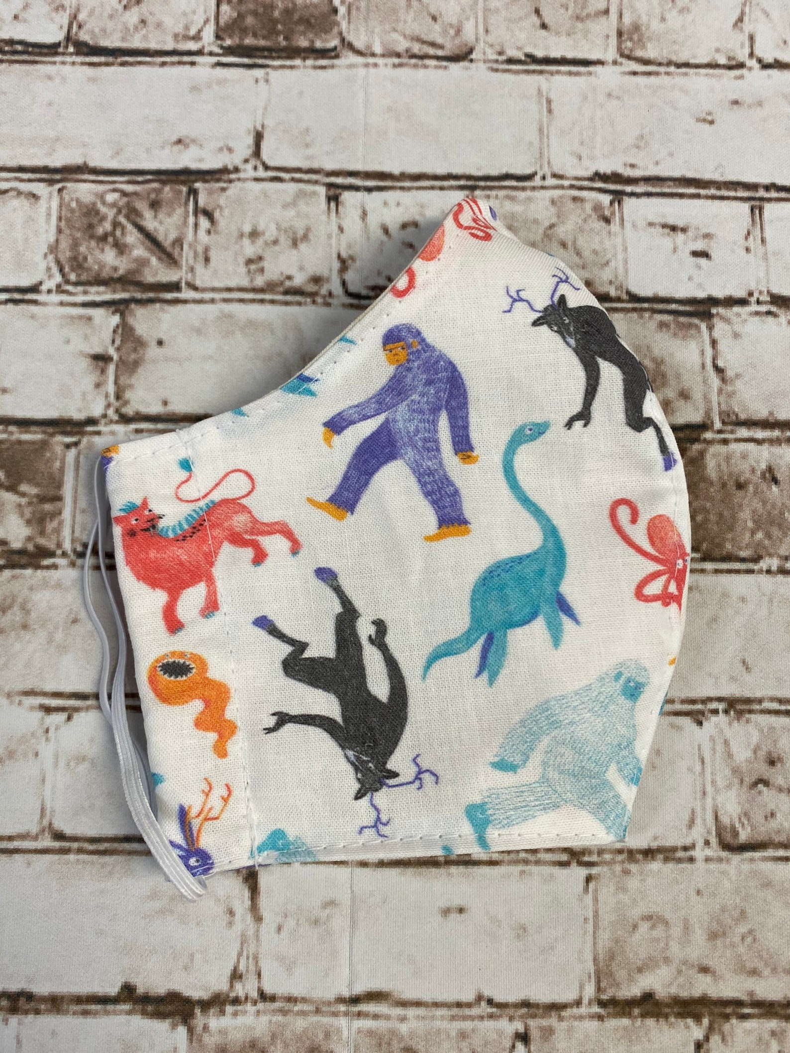 Cryptid Fabric Face Mask Cryptids Face Mask Moth Man Face - Etsy