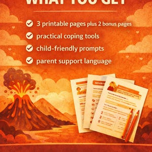 Stop Meltdowns When Kids Can’t Calm Down. Strategy Cards With Simple ...