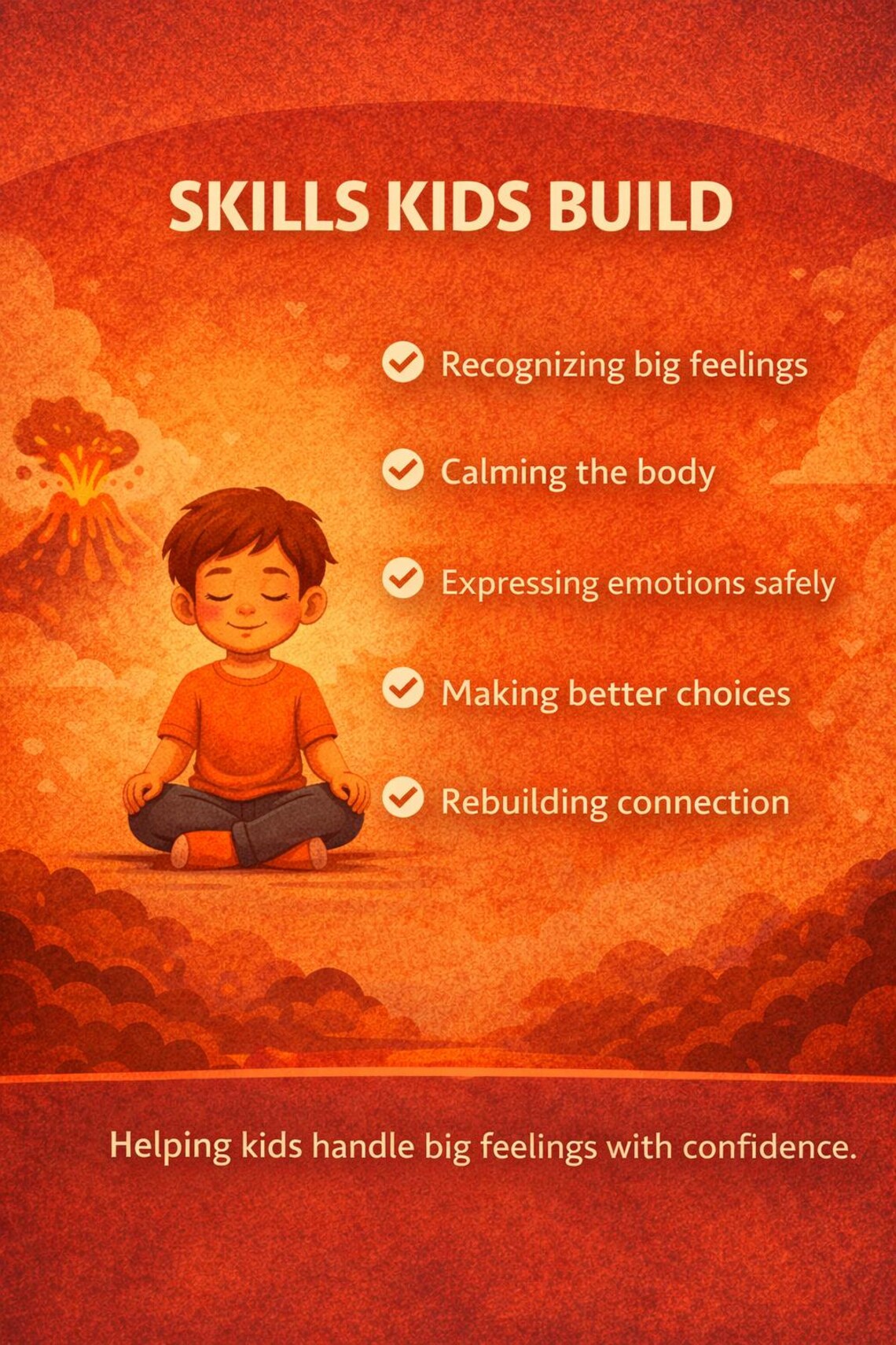 Stop Meltdowns When Kids Can’t Calm Down. Strategy Cards With Simple ...