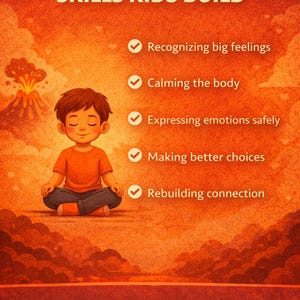 Stop Meltdowns When Kids Can’t Calm Down. Strategy Cards With Simple ...