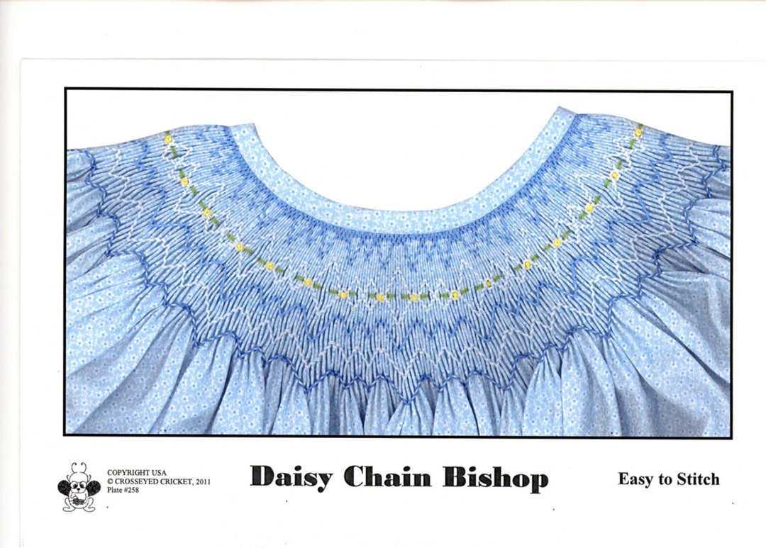 Smocking Plates / Geometric Smocking / Daisy Chain Bishop / Smocked ...