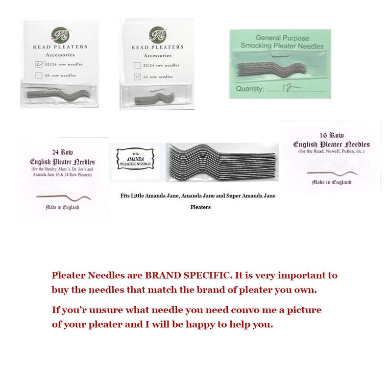 Smocking Pleater Needles / Price is for 1 Needle / Amanda Jane - Etsy