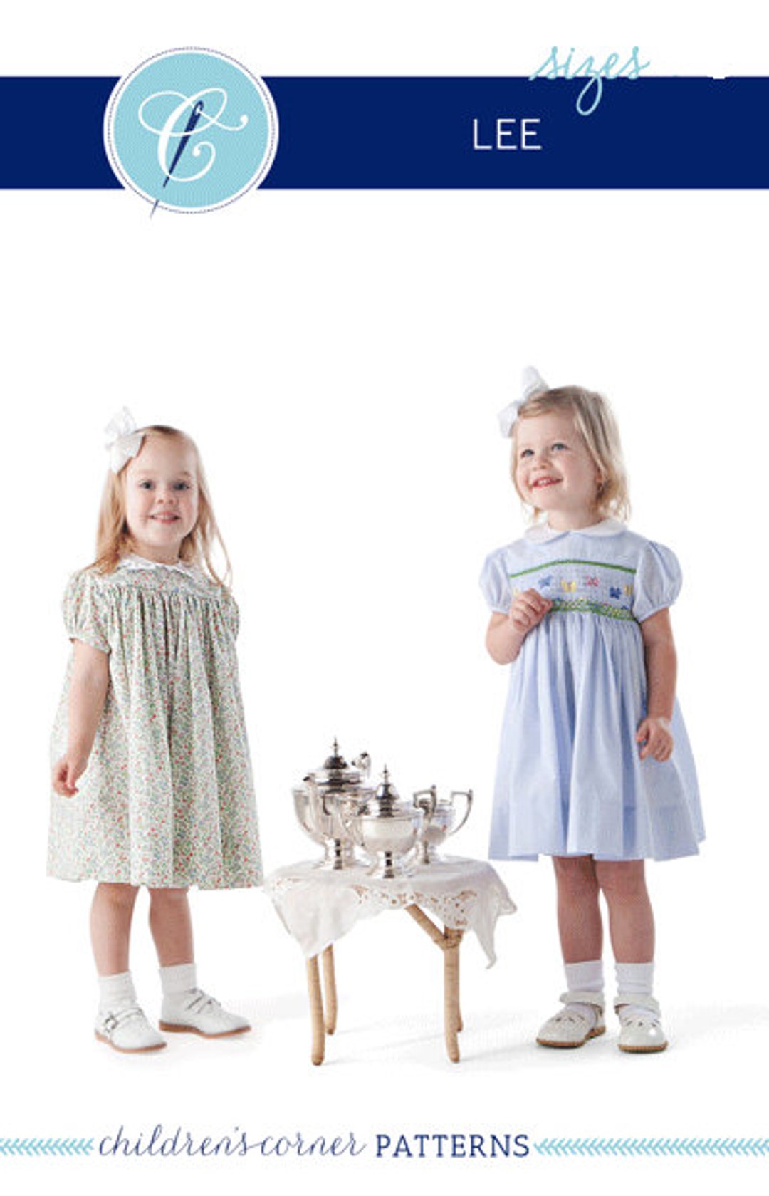 Childrens Corner Pattern / Lee Pattern / Smocked Dress Pattern / Square ...