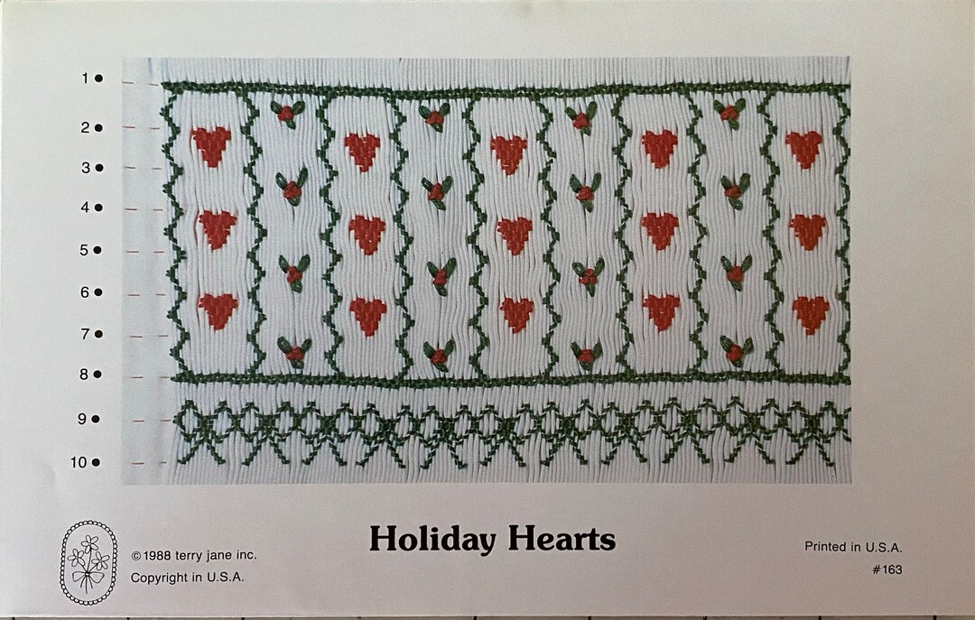 Christmas Smocking Plates /smocking /smocked Dress / Smocking Design ...