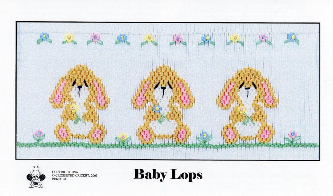 Easter Smocking Plates / Picture Smocking / Baby Lops / Square Yoke ...