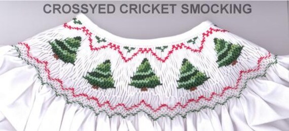 Smocking Plates / Picture Smocking /perfect Christmas Trees / - Etsy