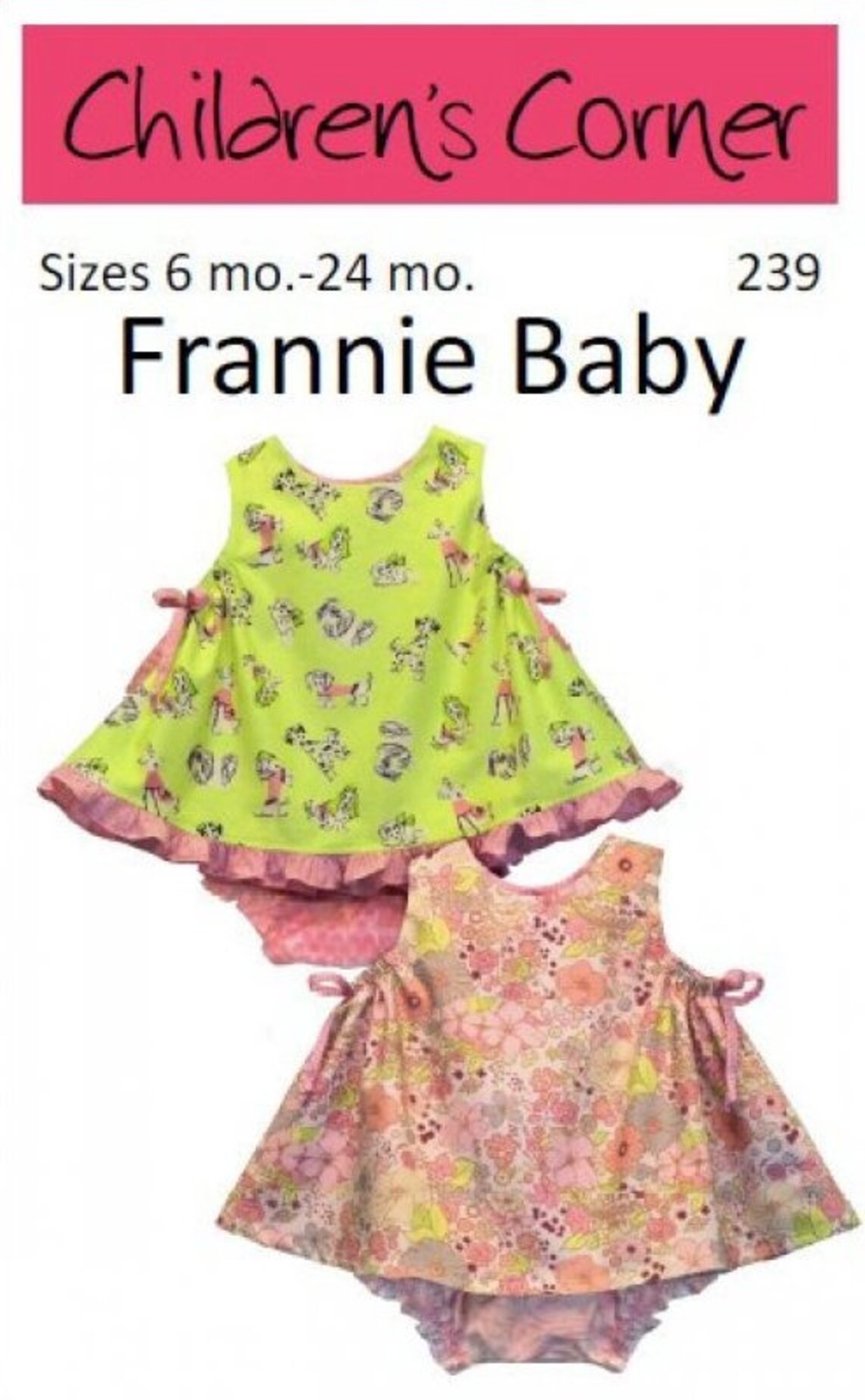 Baby Dress Pattern / Swing Sundress / Adjustable Fullness / - Etsy