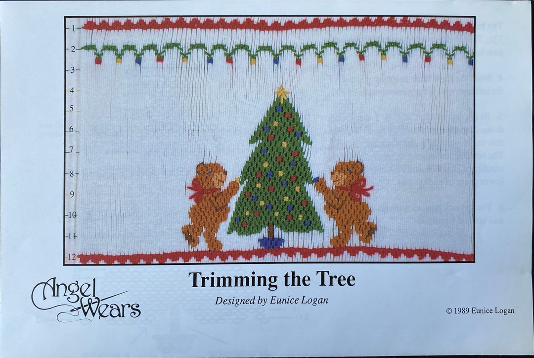 Christmas Smocking Plates / Smocking / Smocked Dress / Smocking Design ...