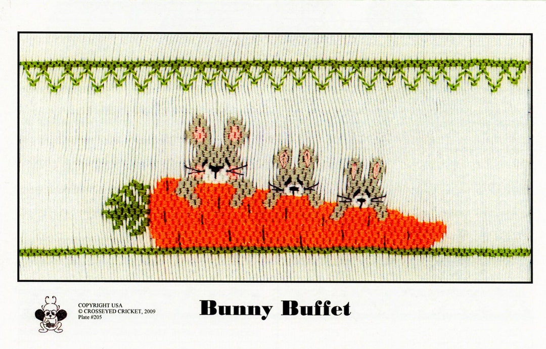 Easter Smocking Plates / Bunny Buffet / Smocking /smocked Dress ...