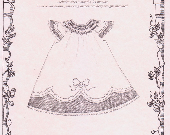 Heirloom Dress Pattern / Smocked Bishop / Madeira Hem / Lace Insertion ...