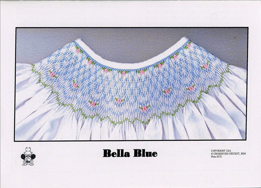 Smocking Plates / Geometric Smocking /bella Blue / Smocked Dress ...