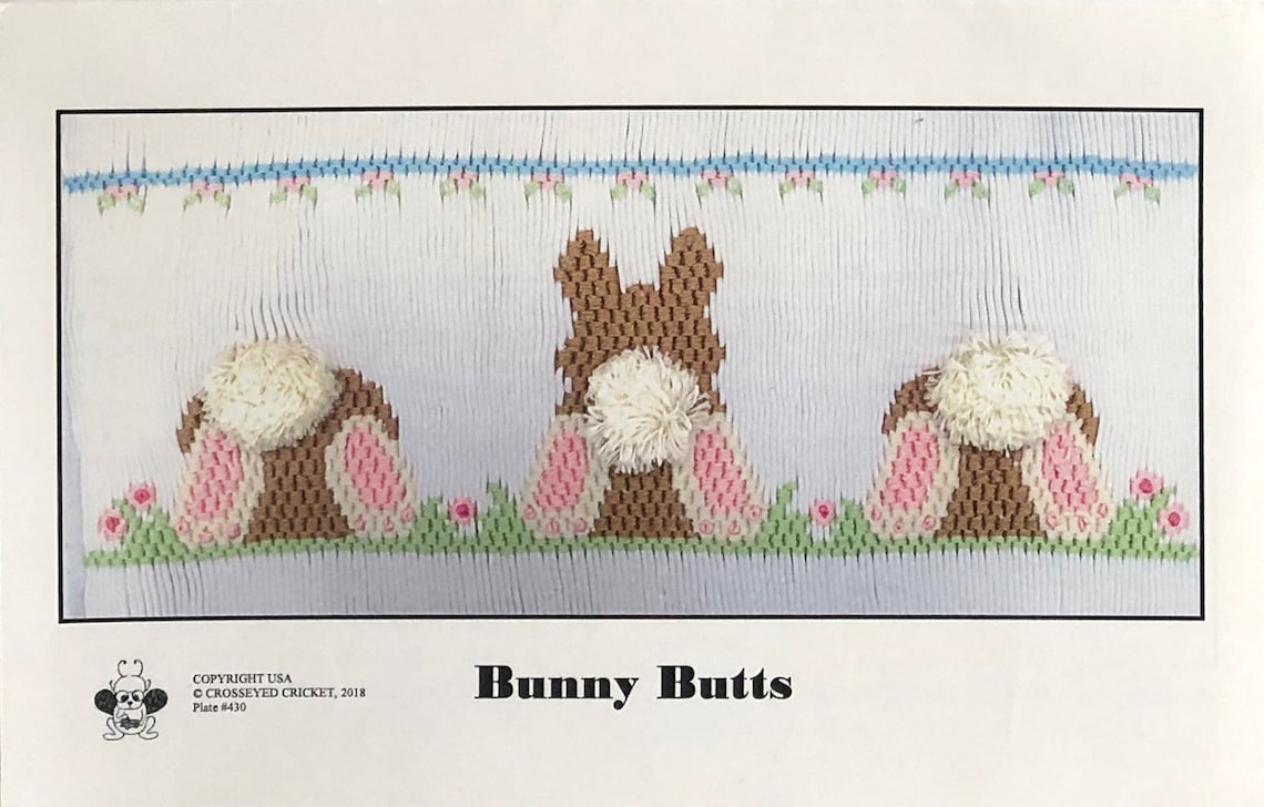 Easter Smocking Plates / Bunny Butts / Smocking /smocked Dress / Easter ...