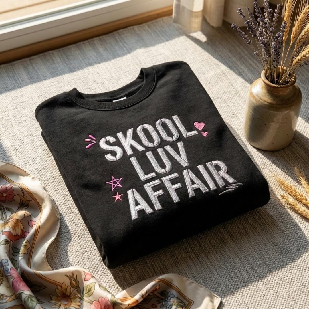 Embroidered Music Skool Luv Affair Sweatshirt, Kpop World Tour 2026 ...