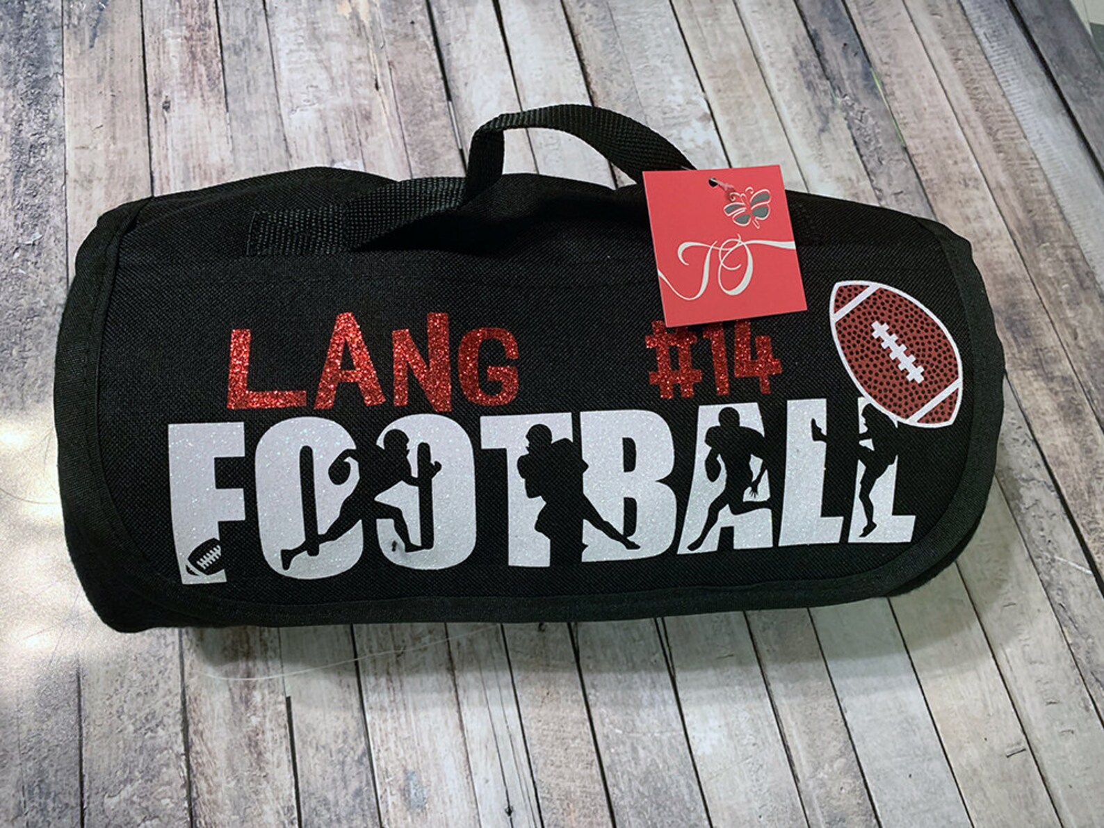 Personalized Football Fleece Roll up Blanket, Several Colors to Choose ...