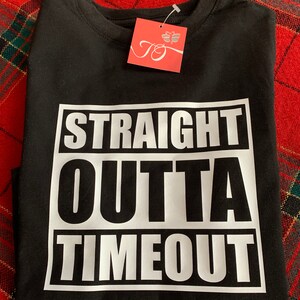 Custom Printed Toddler Straight Outta Timeout T-shirt Free | Etsy