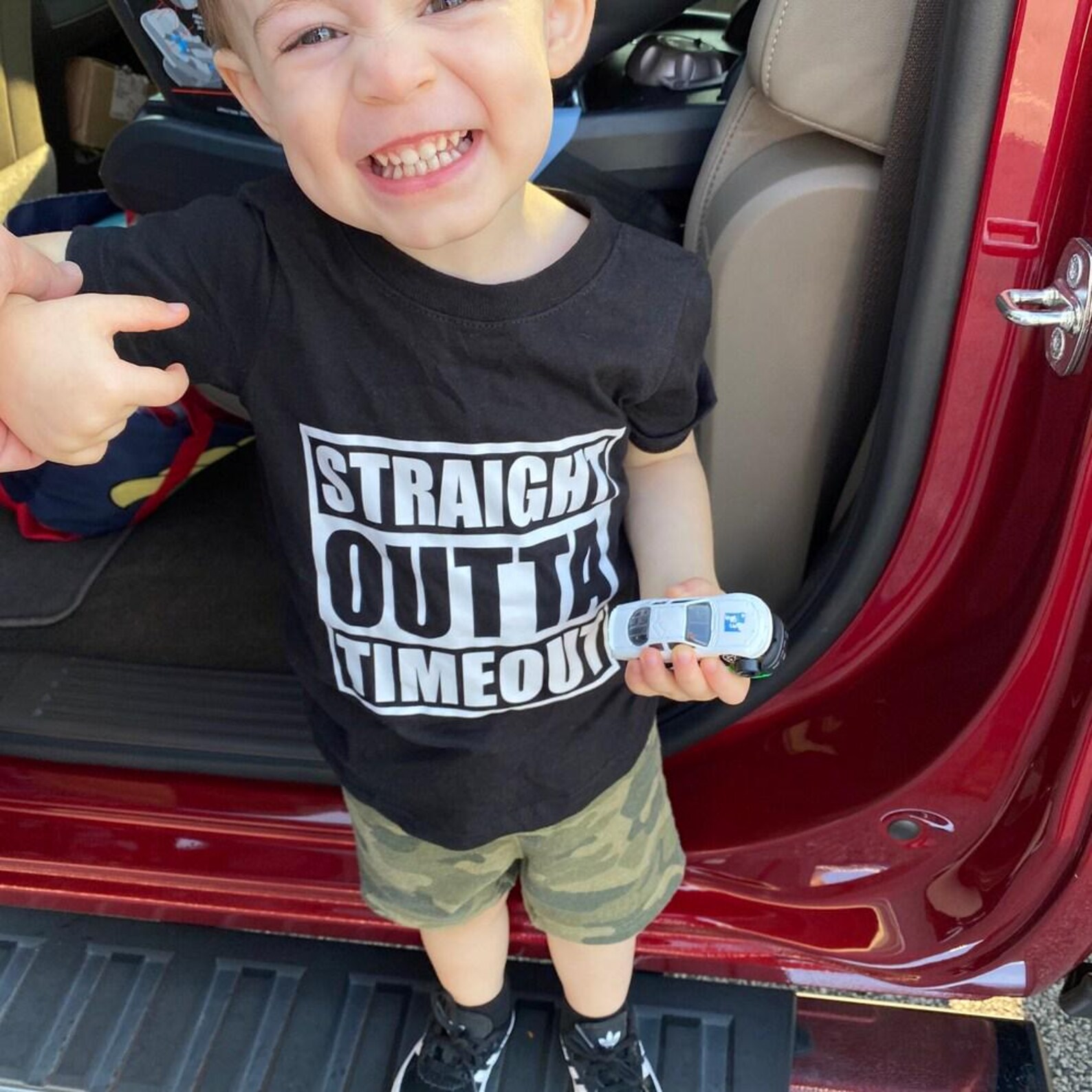 Custom Printed Toddler Straight Outta Timeout T-shirt - Free Standard ...