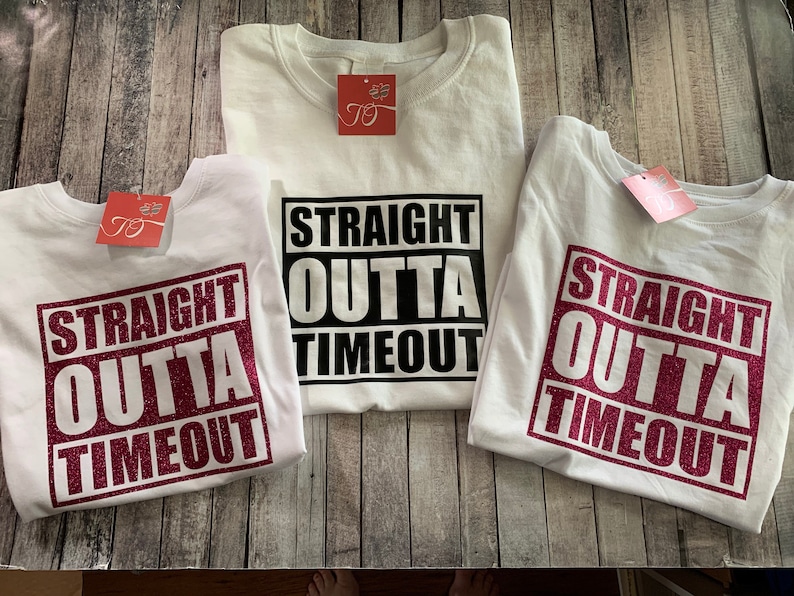 Custom Printed Toddler Straight Outta Timeout T-shirt Free | Etsy