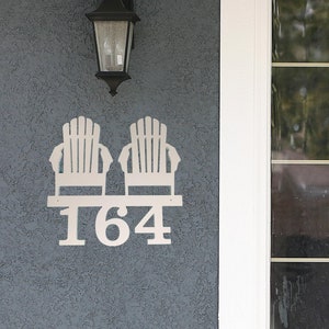 House Number Sign, Adirondaks, Address Plaque, Address Sign, Custom ...