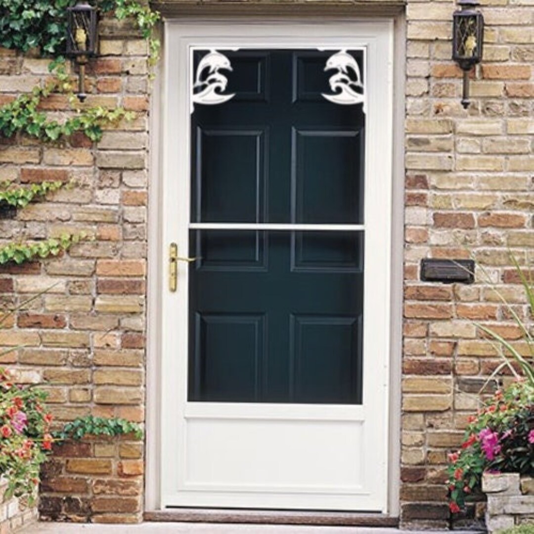 Screen Door Decor - Dolphin W/baby Small X2, Custom Mailbox, Bracket ...