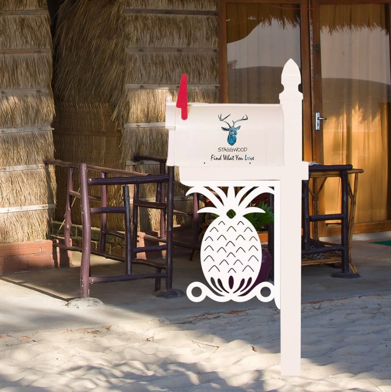 Mailbox Bracket Pineapple Large 16x21 Inch Custom Mailbox - Etsy