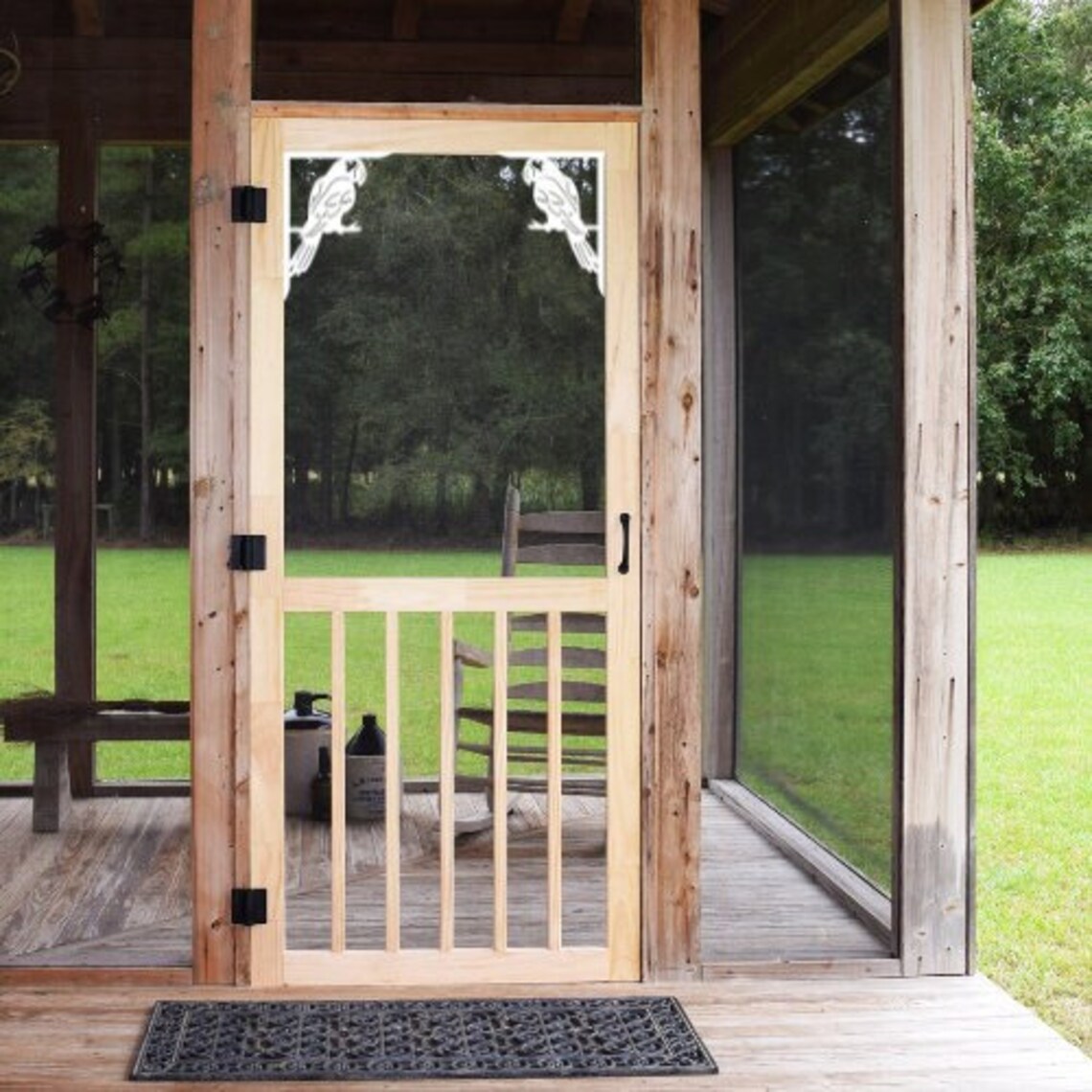 Screen Door Decor Parrot Small X2 Custom Mailbox Bracket - Etsy