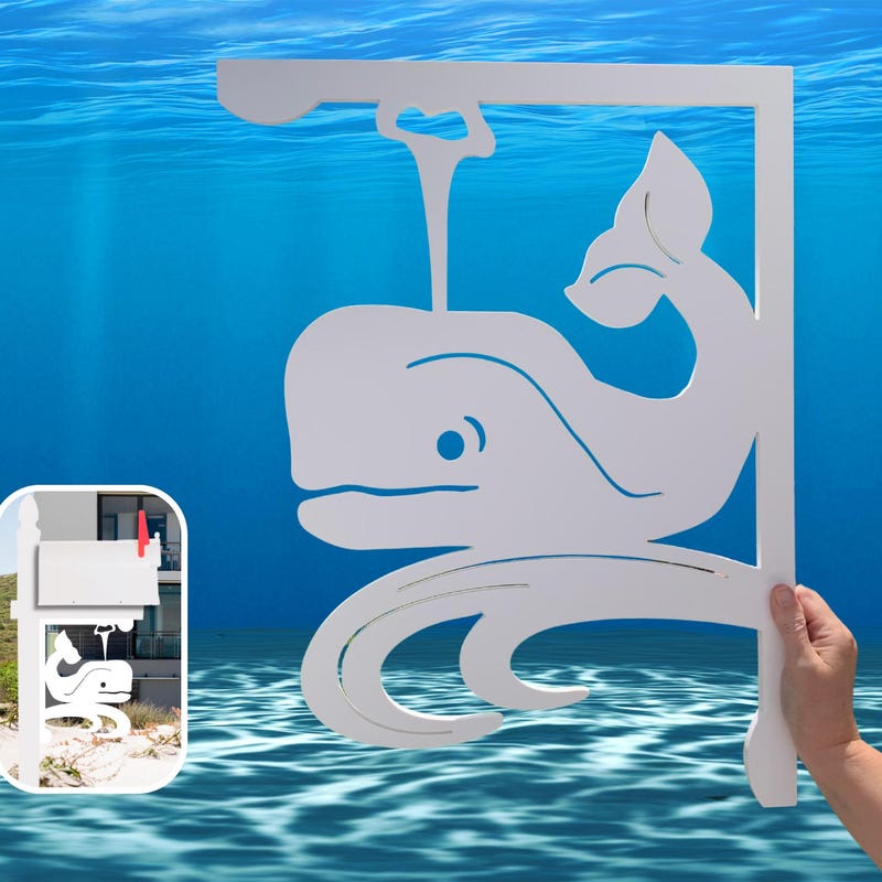 Whale Mailbox - Etsy