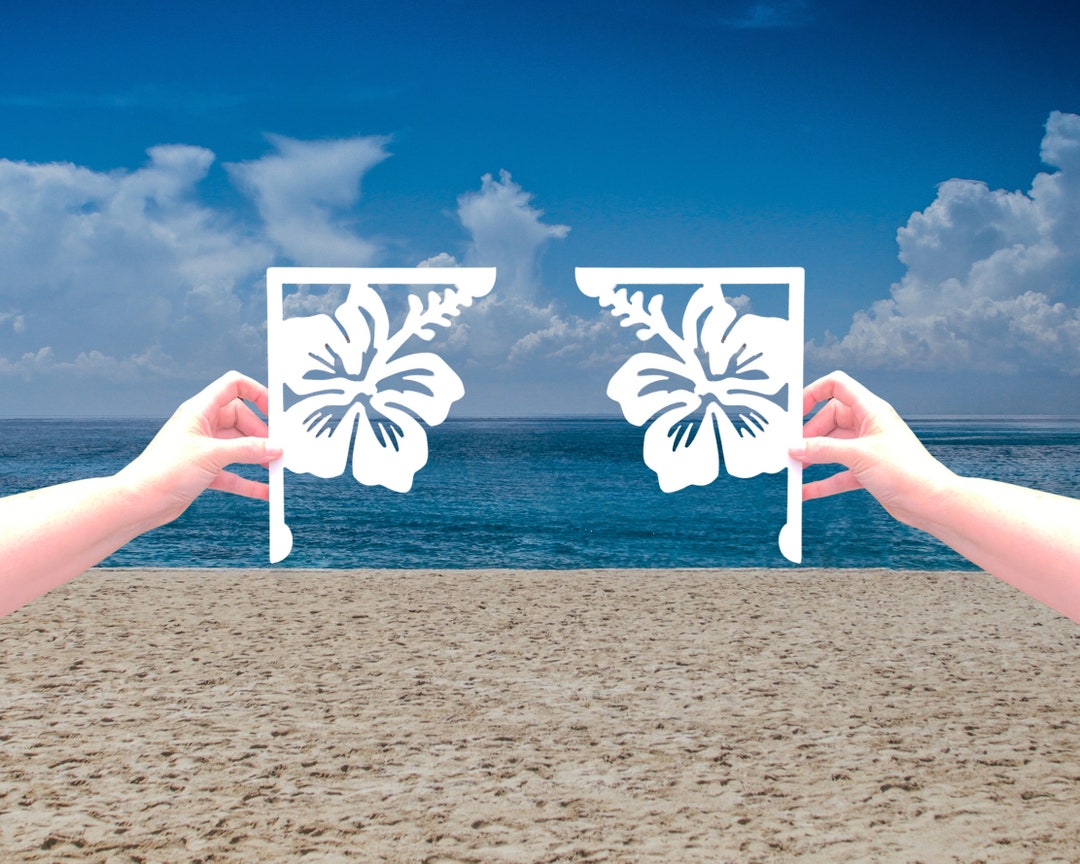 Screen Door Decor - Hibiscus Small 7x9 in X2 Pieces, Custom Mailbox ...