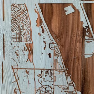 Laser Engraved Stuart, Florida Wood Map – Custom Wall Art - Etsy