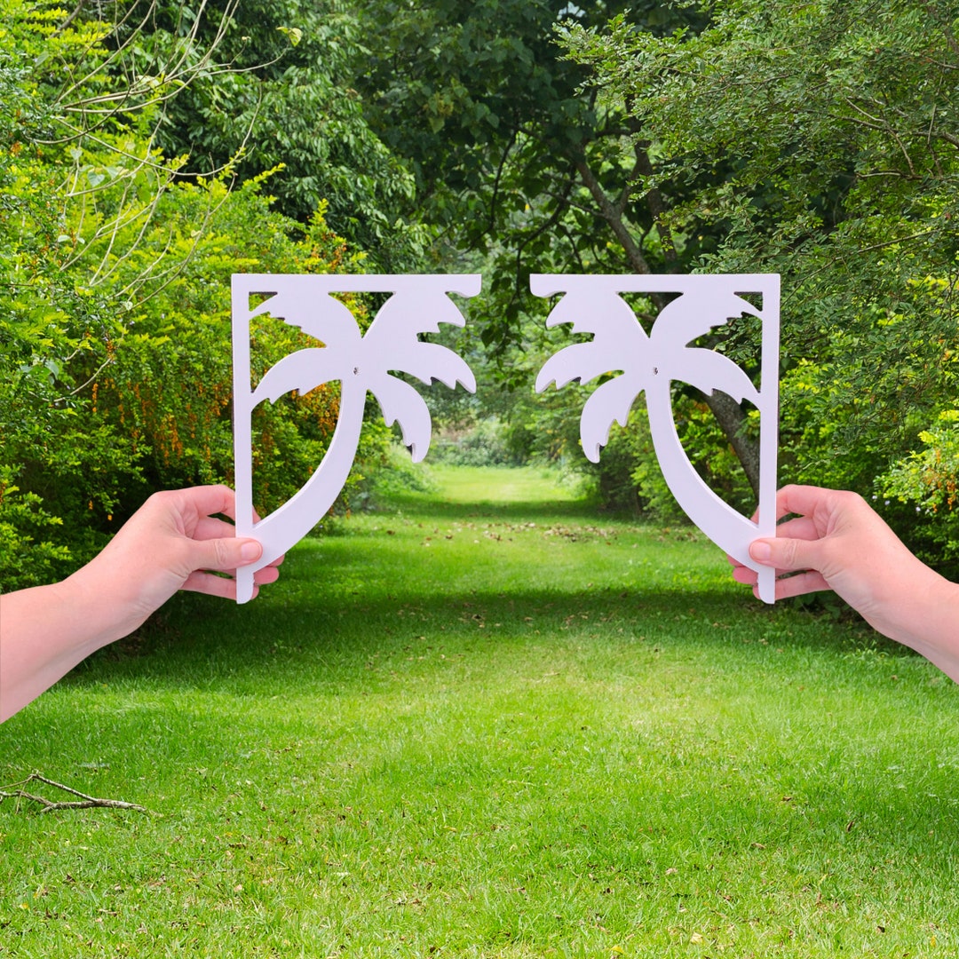 Screen Door Decor - Palm Trees Small X2, Custom Mailbox, Bracket ...