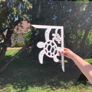 Mailbox Bracket - Turtle Medium 12x16 Inch, Custom Mailbox, Coastal ...