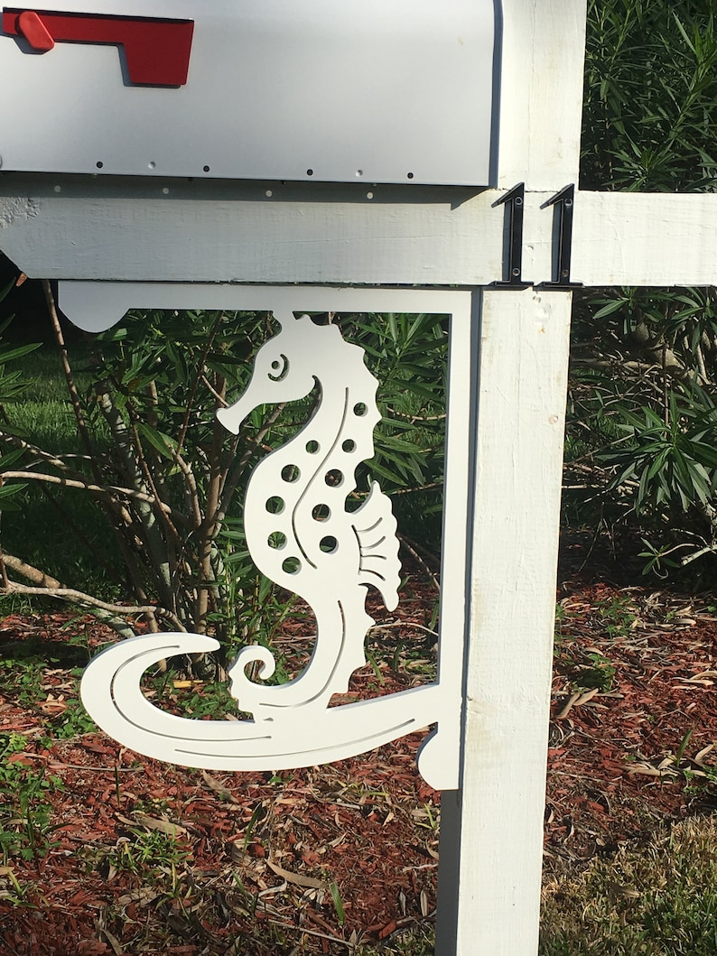 Mailbox Bracket Seahorse Large 16x21 Inch Custom Mailbox | Etsy
