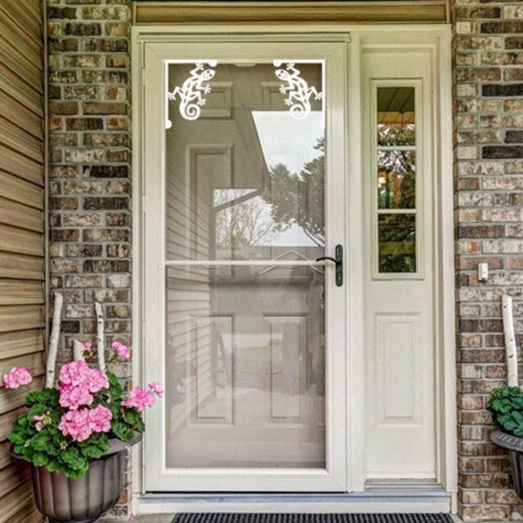 Screen Door Decor - Gecko Small X2, Custom Mailbox, Bracket, Outdoor ...