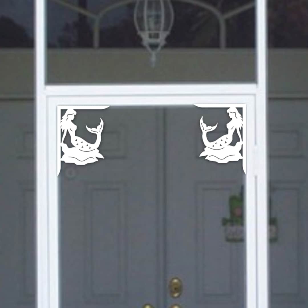 Screen Door Decor - Mermaid on the Rocks Small 7x9 Inch X2 Pieces ...