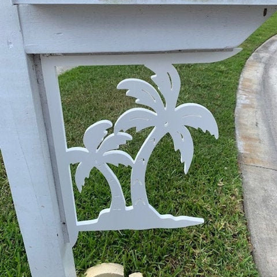 Mailbox Bracket Palm Tree Double Large 16x21 Inch Custom - Etsy